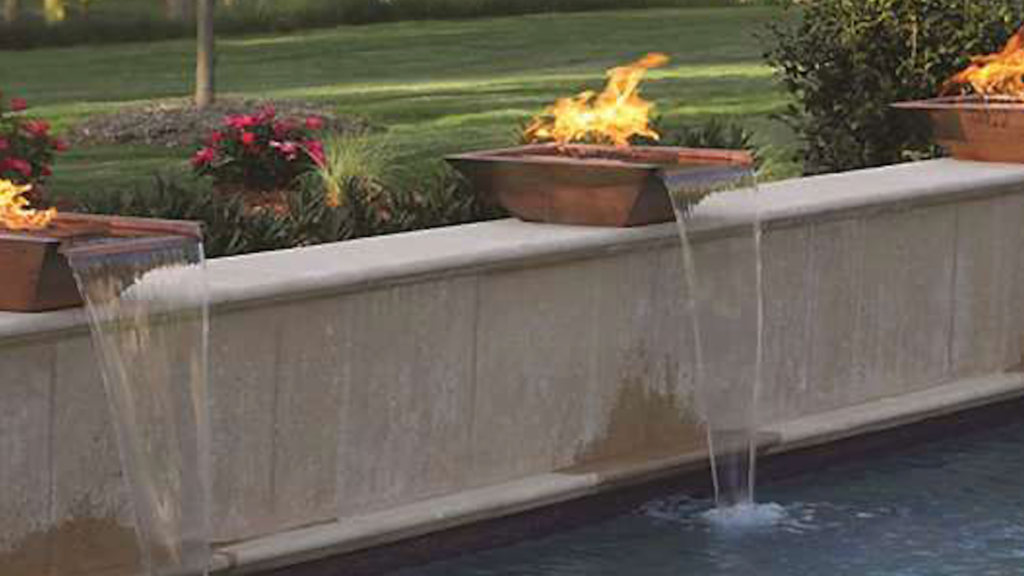 Pool Fire Features - Sunset Pools